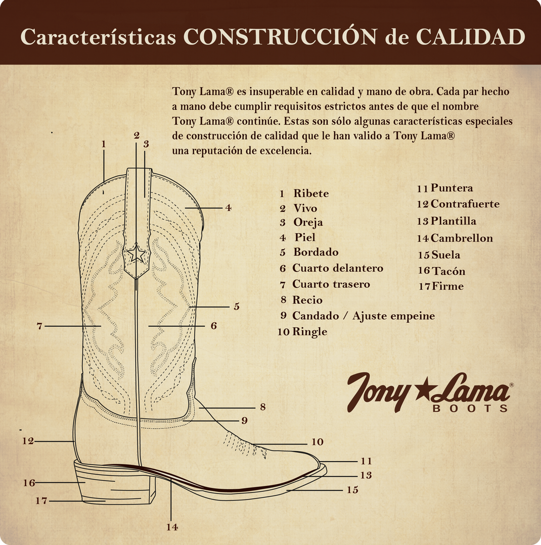Botas Vaqueras Hombre TLX LIGHT - Tony Lama Boots México – Tony Lama-Mexico